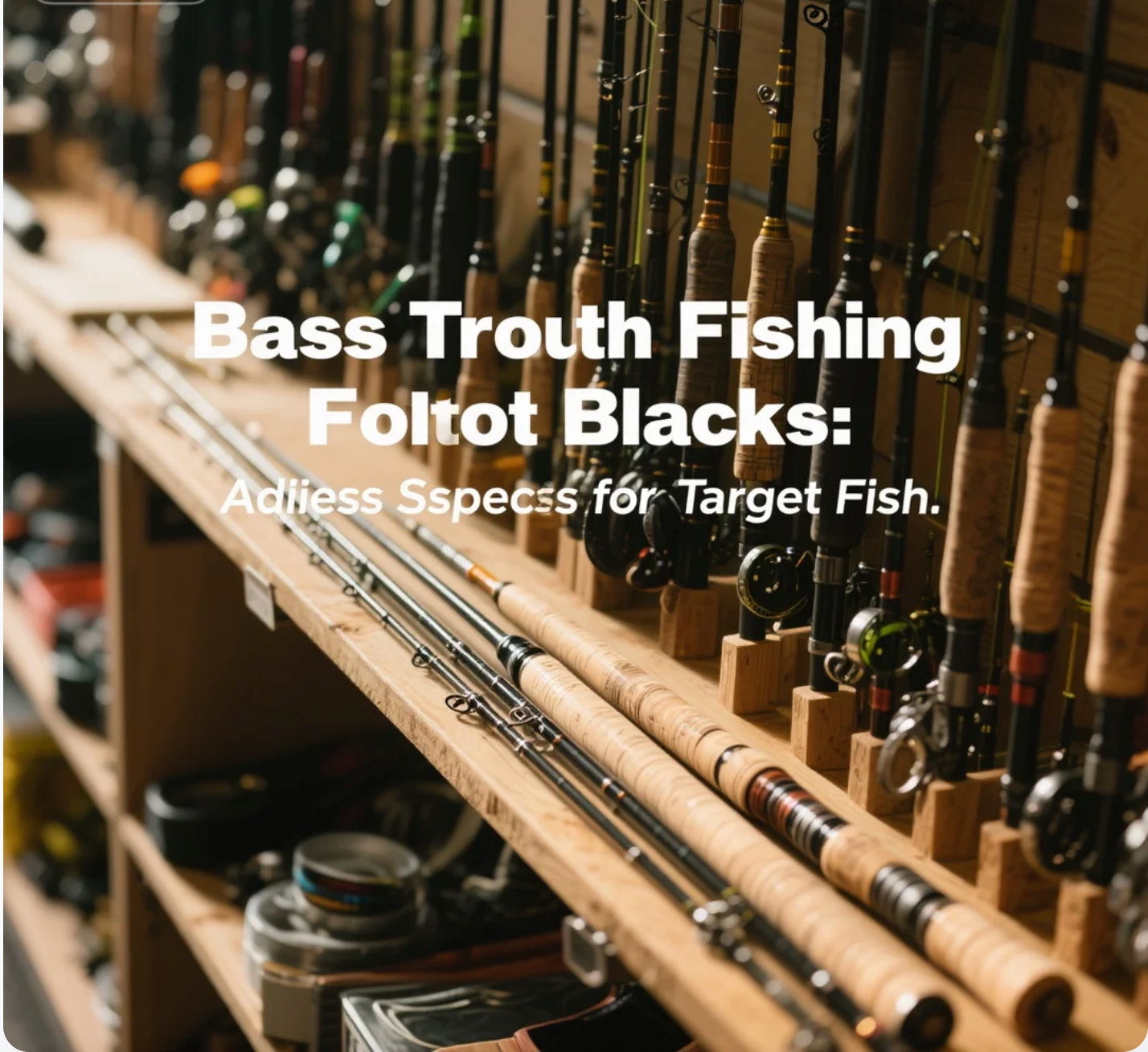 Bass Trout Fishing Rod Blanks: Adjust Specs for Target Fish – Goofish ...