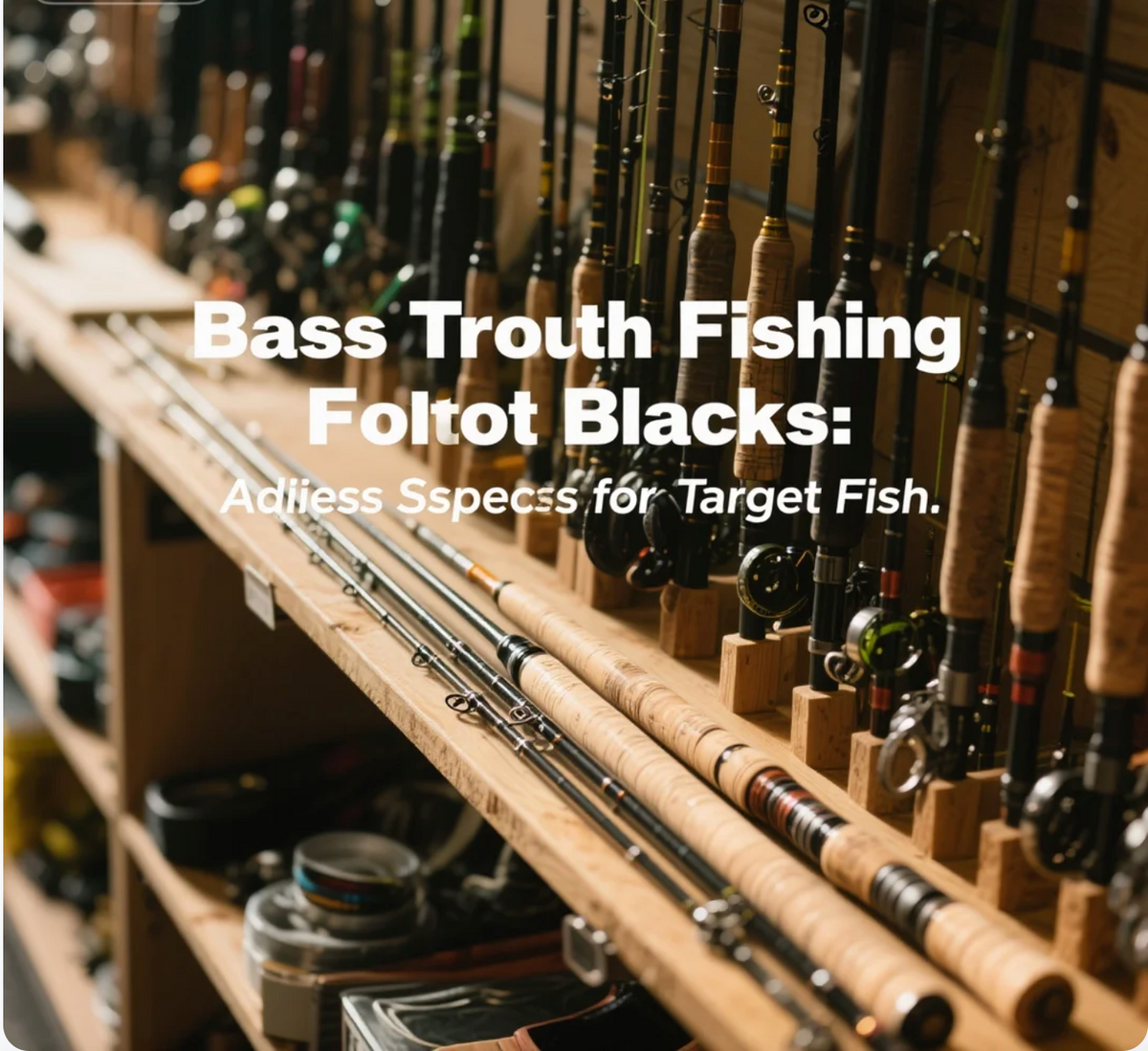 Bass Trout Fishing Rod Blanks: Adjust Specs for Target Fish – Goofish ...