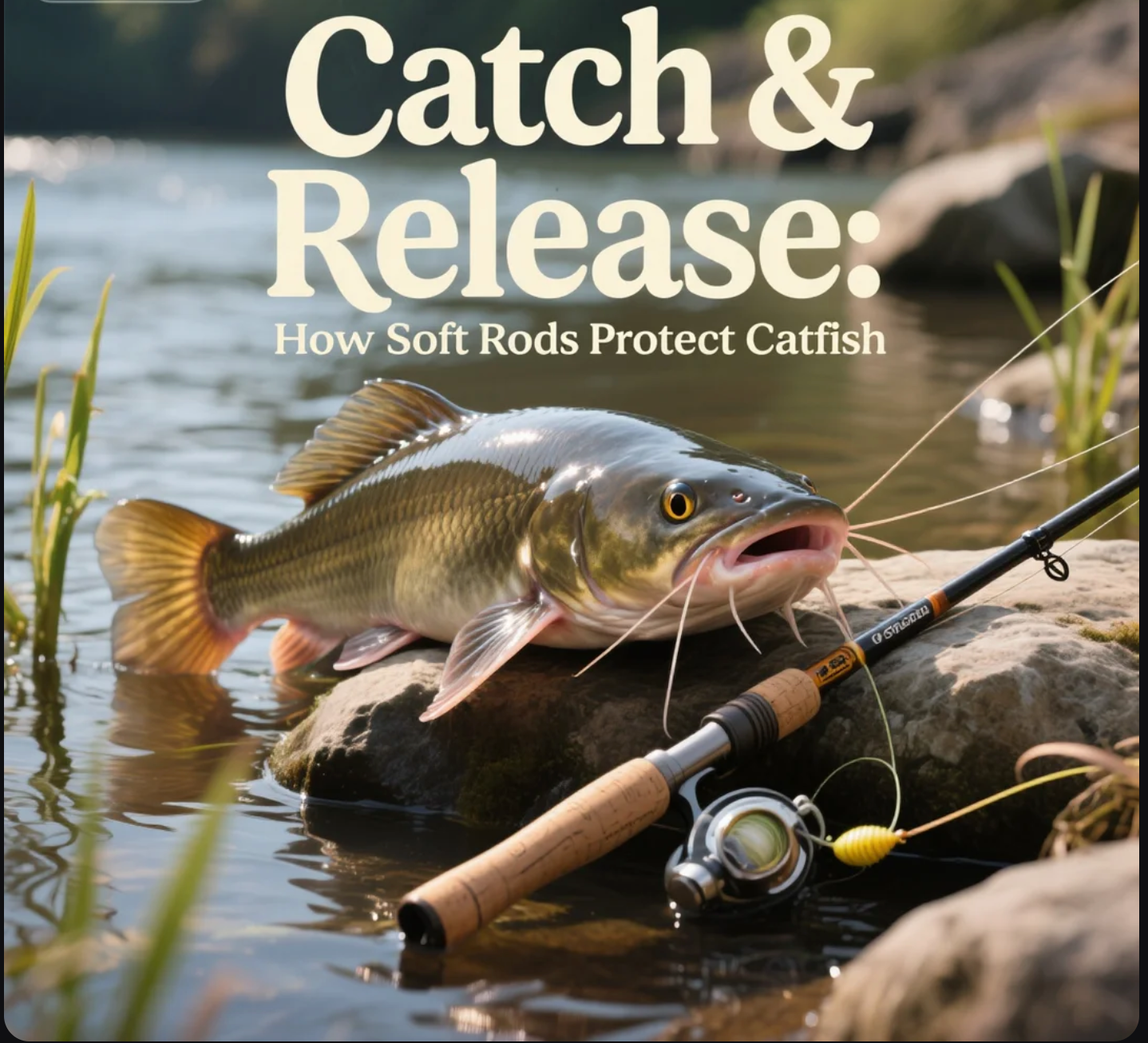Catch & Release: How Soft Rods Protect Catfish – Goofish® Rod-More than ...