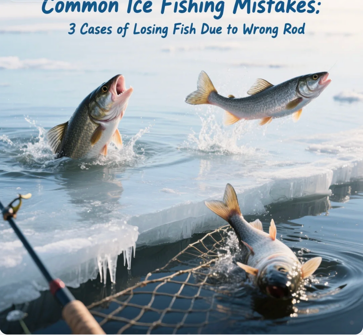 Common Ice Fishing Mistakes: 3 Cases of Losing Fish Due to Wrong Rod ...