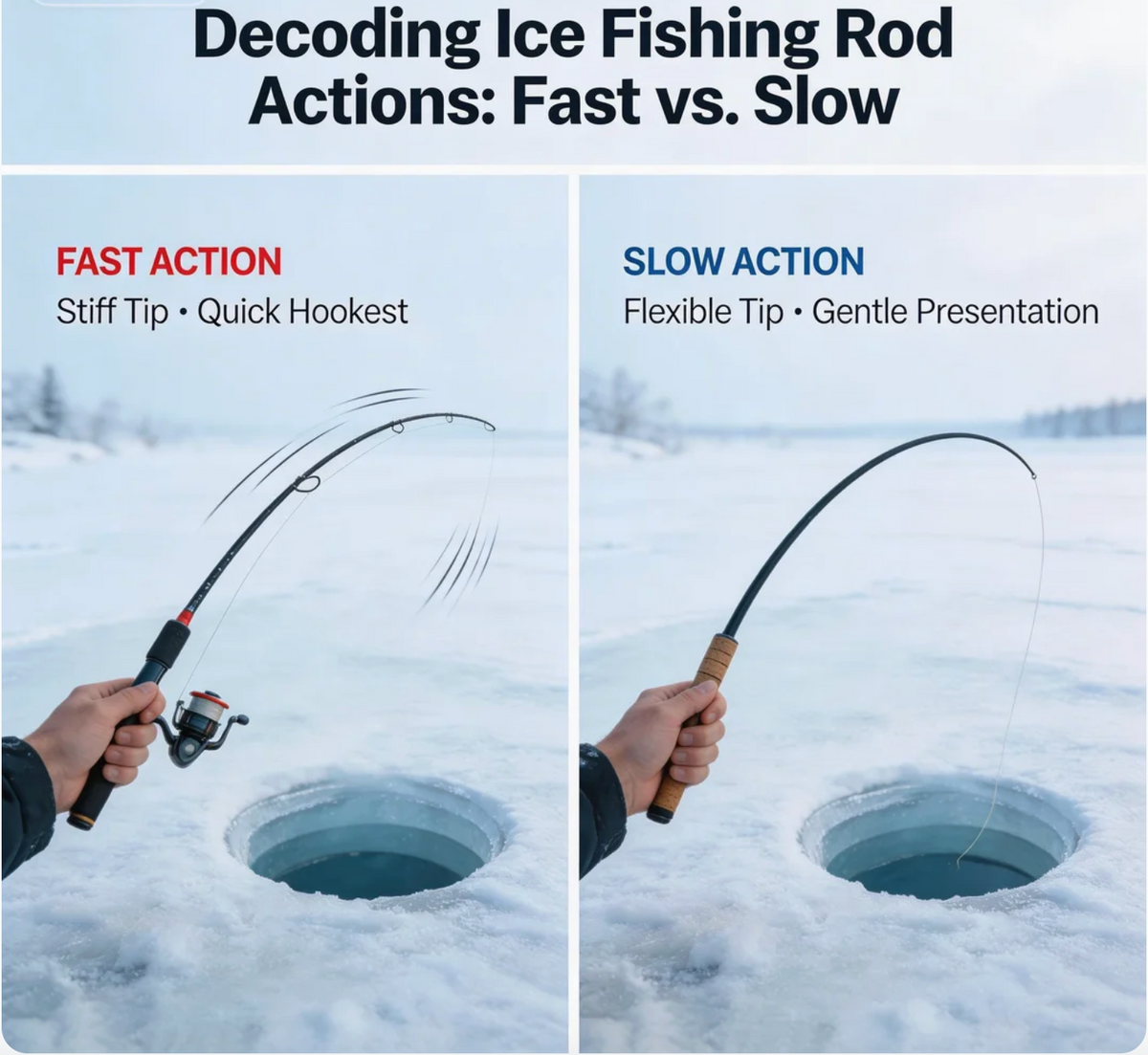 Decoding Ice Fishing Rod Actions: Fast vs. Slow – Goofish® Rod-More ...
