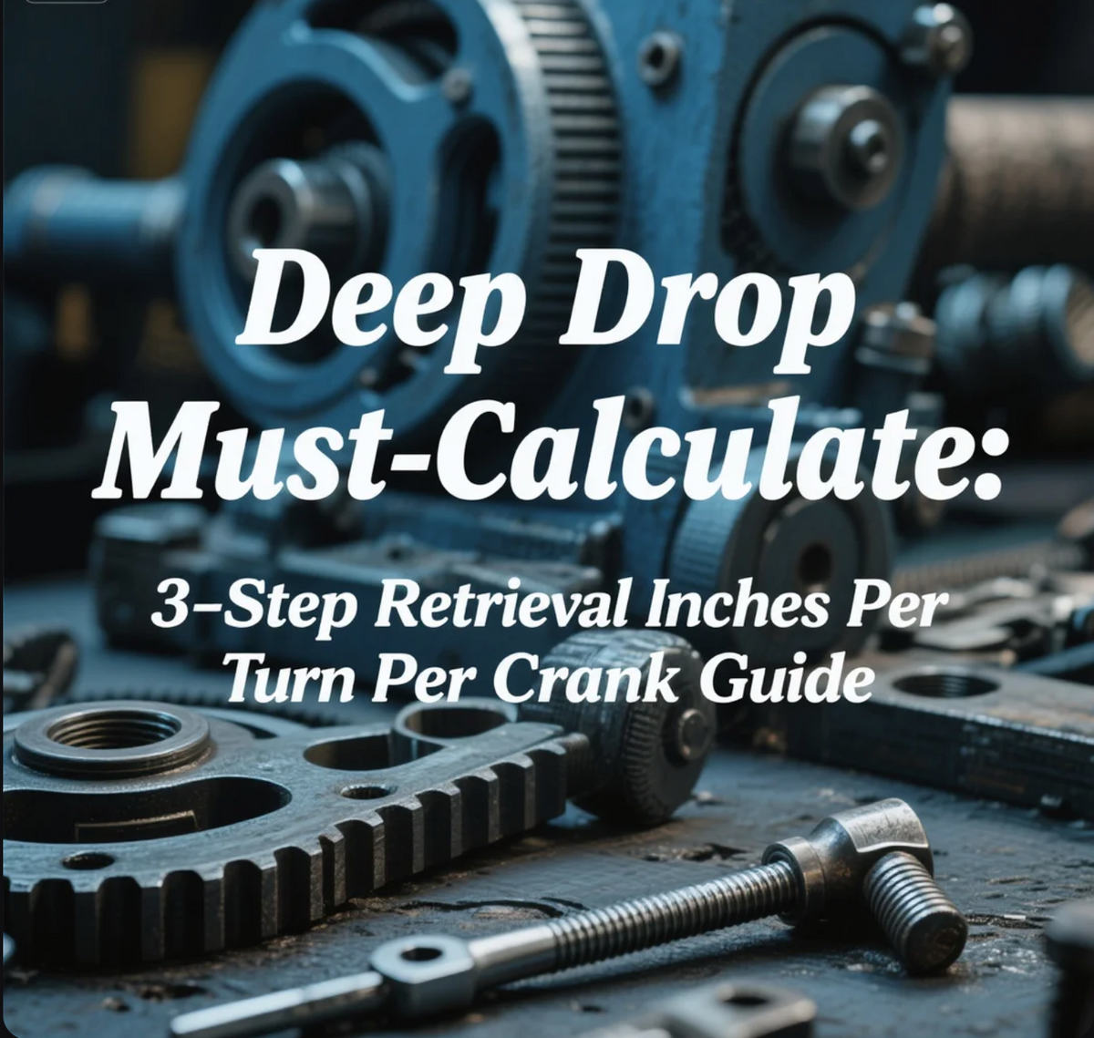 Deep Drop Must-Calculate: 3-Step Retrieval Inches Per Turn Per Crank ...