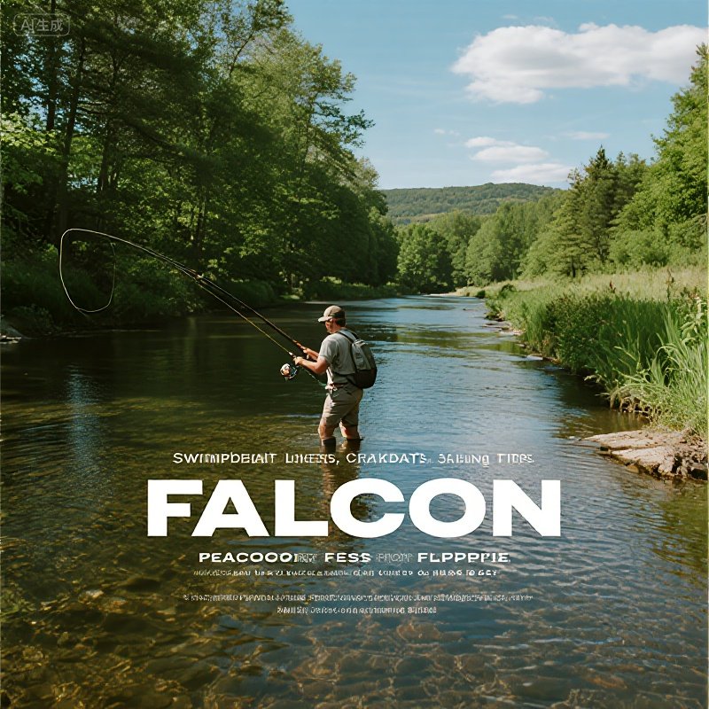 Falcon Peacock,Crappie&Bass River Fishing:Swimbait Rod,Crankbaits ...