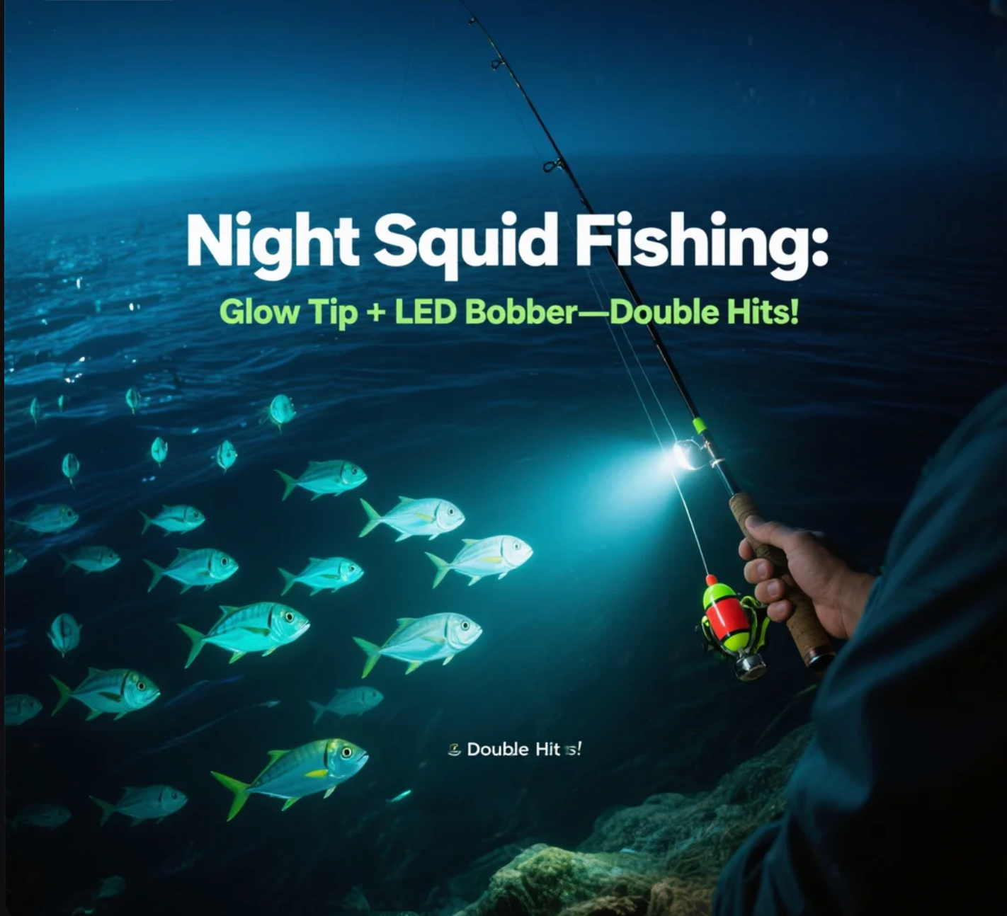 Night Squid Fishing: Glow Tip + LED Bobber—Double Hits! – Goofish® Rod ...
