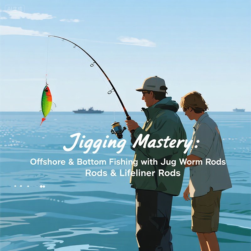 Jigging Mastery:Offshore&Bottom Fishing with Jug Worm&Lifeliner Rod ...