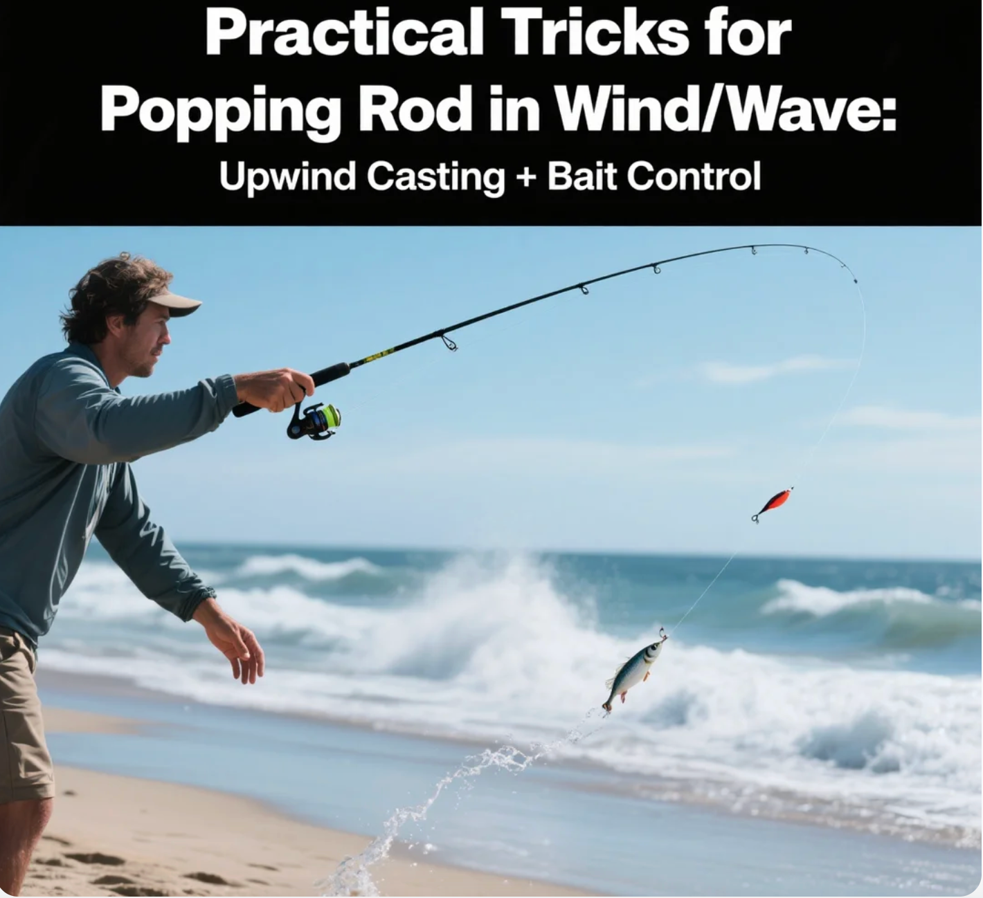 Practical Tricks for Popping Rod in Wind/Wave: Upwind Casting + Bait ...