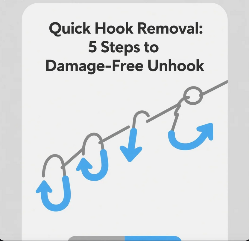 Quick Hook Removal: 5 Steps to Damage-Free Unhooking – Goofish® Rod ...