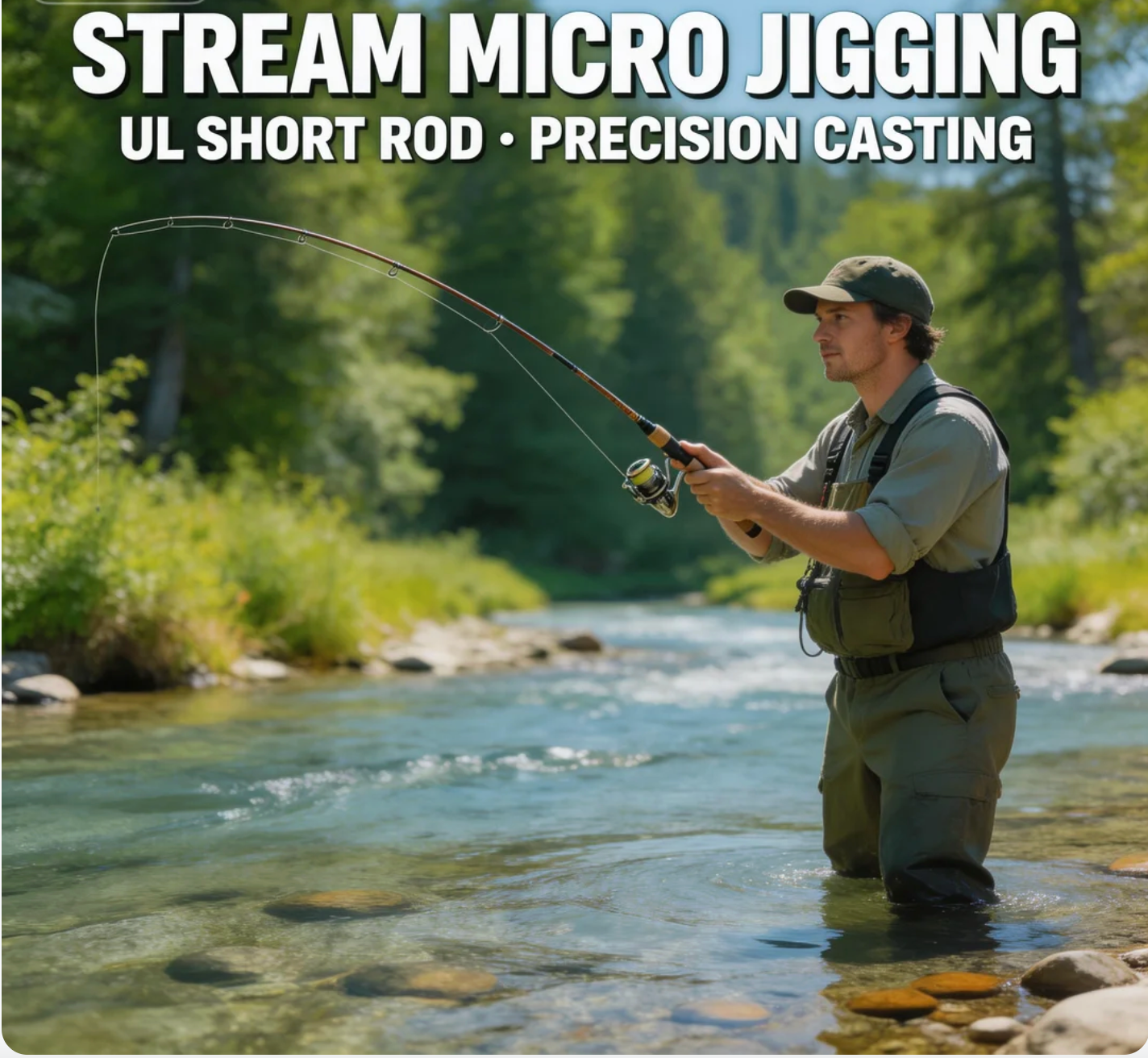 Stream Micro Jigging: UL Short Fishing Rod Precision Casting – Goofish ...