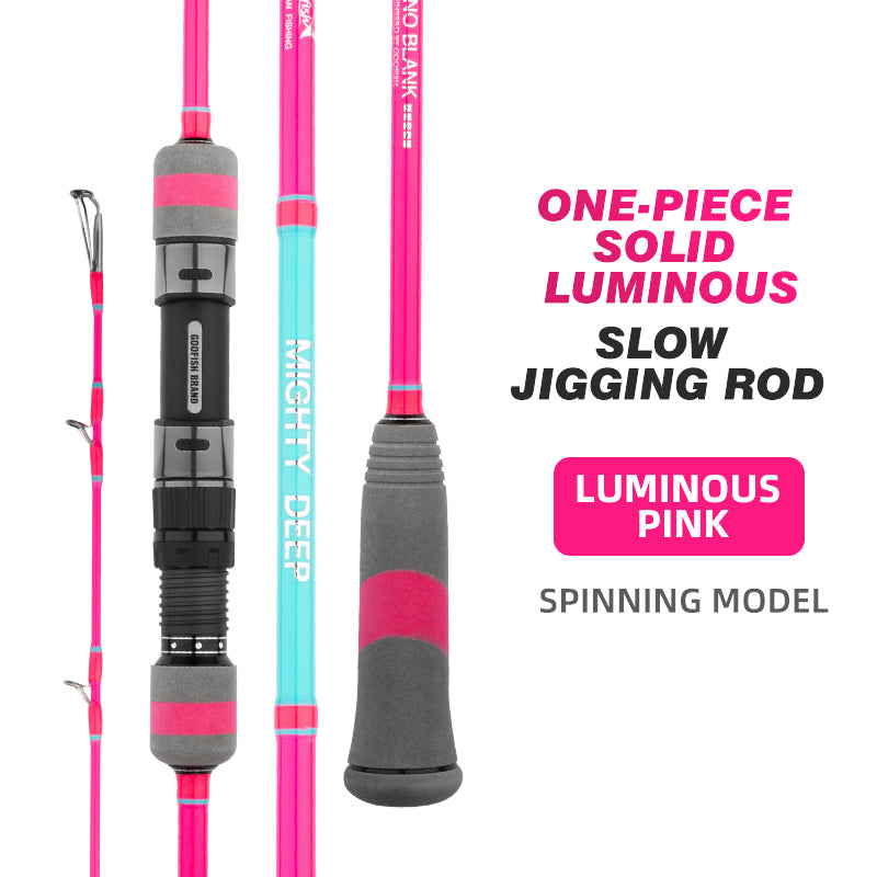 Goofish® mighty deep pink saltwater slow pitch jigging rod jig 700g ...